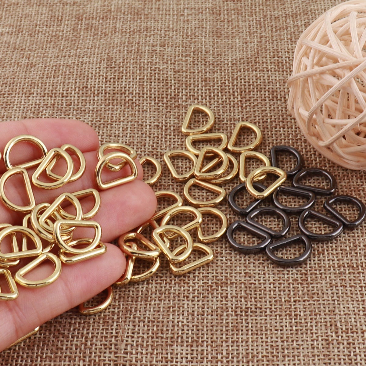 30 pcsMINI D Ring Buckles 3/89mmGold/Black D Rings | Etsy