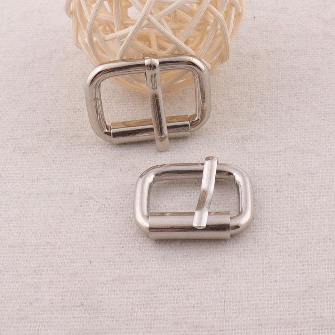 10pcs/8pcs3/4"/7/8"(20mm/23mm),silver Strap Buckle Fasteners Belt ...