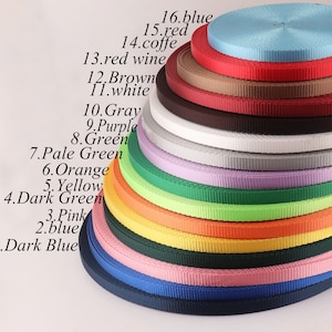 Nylon Webbing Plain Smooth Ribbon Webbing,soft Solid Color Webbing ...