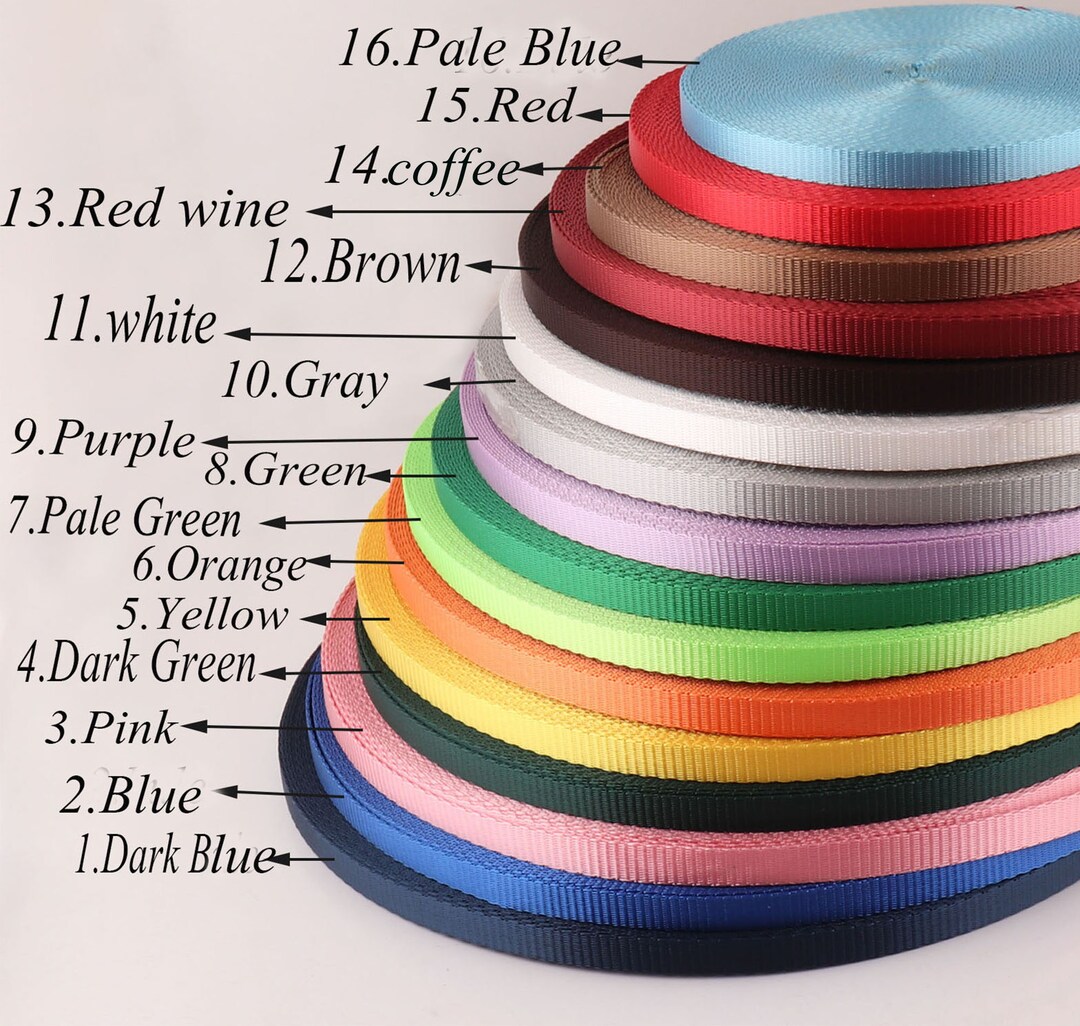 Nylon Webbing Plain Smooth Ribbon Webbing,soft Solid Color Webbing ...