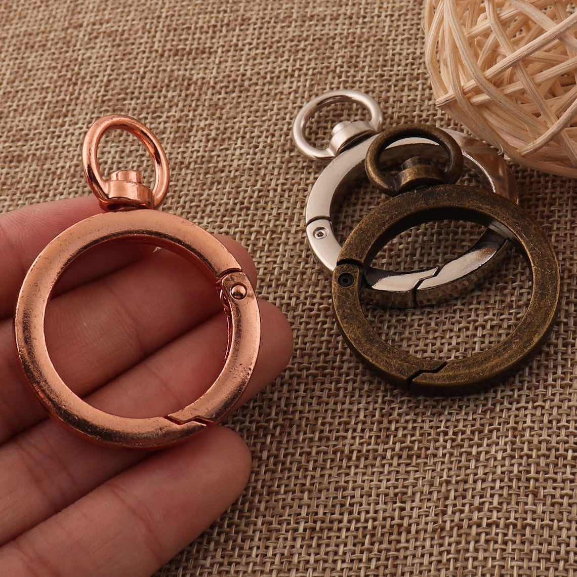 25mm Spring Ring Swivel Buckles8 PCS Rose Gold/silver/antique - Etsy
