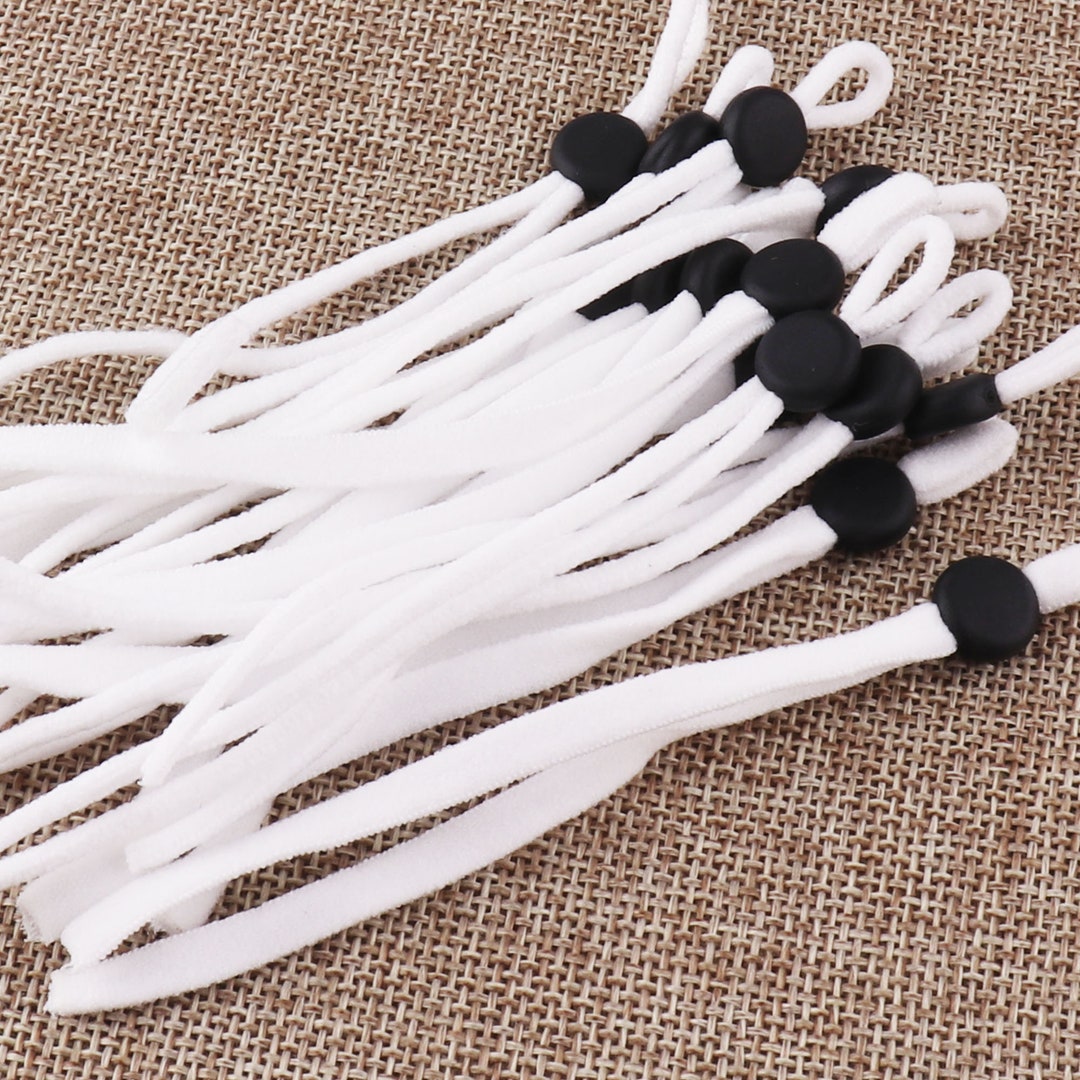 50 Pcs Cord Stopper,elastic With Adjuster Elastic With Stoppers,diy ...