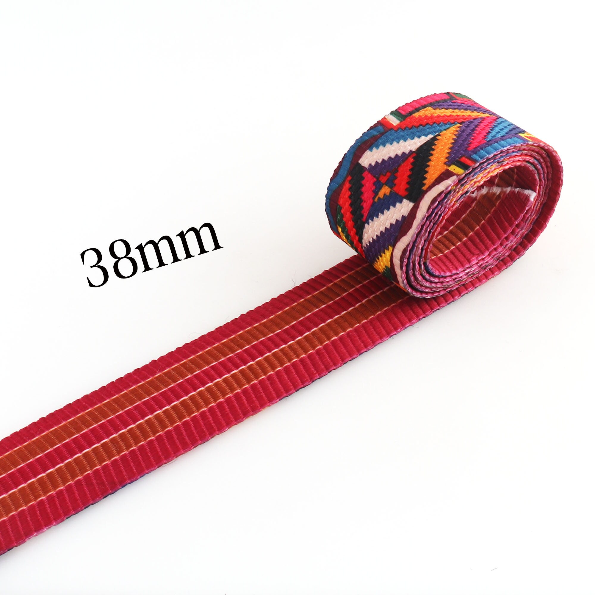 38mm 50mm Soft Double Layer Webbing Buckle Woven Jacquard Blue - Etsy ...