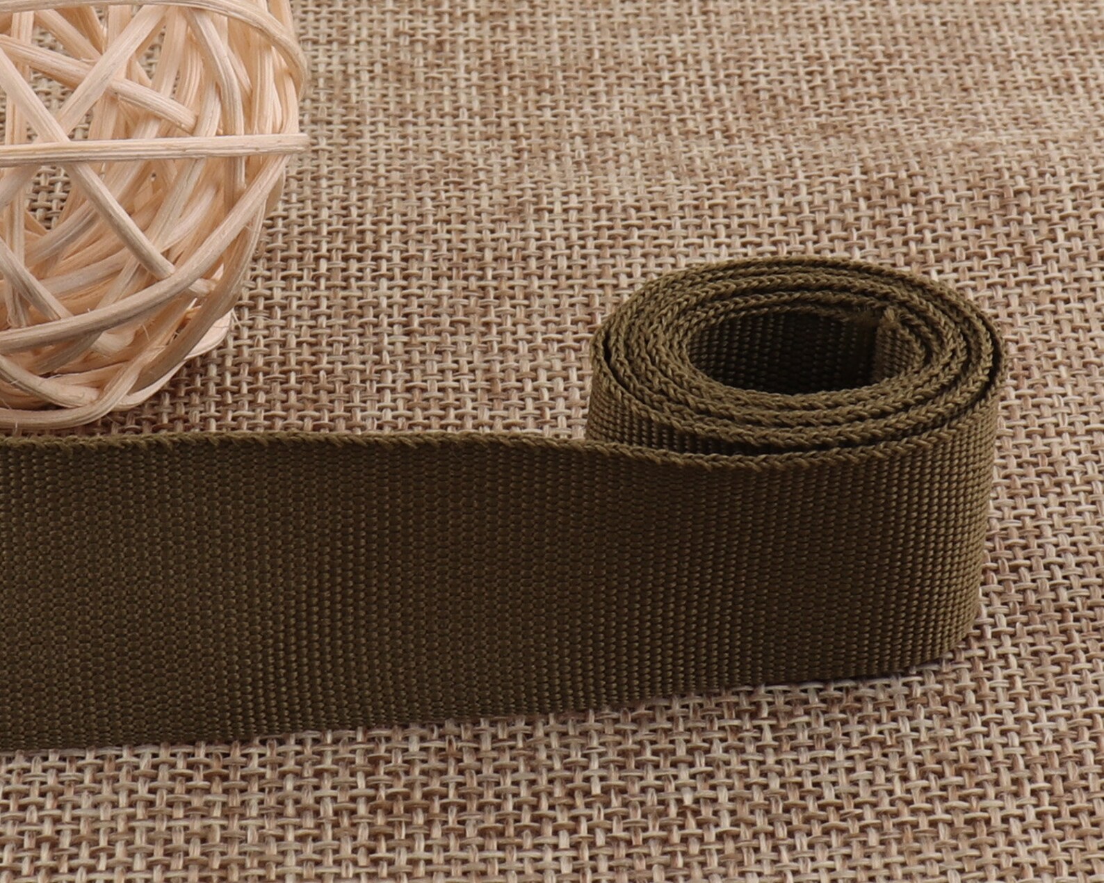 Army Green Thin Soft Webbingsolid Color Webbing Keychain - Etsy