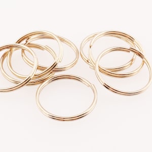 100-500pcs Metal Pale Gold Split Key Rings,20mm Split Jump Rings Key ...