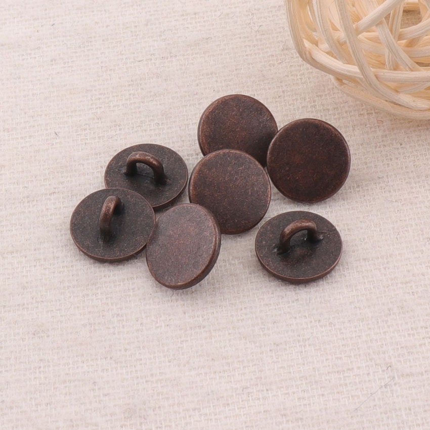 10pcsmetal Buttons shank1/212mmmetal Flat Button - Etsy