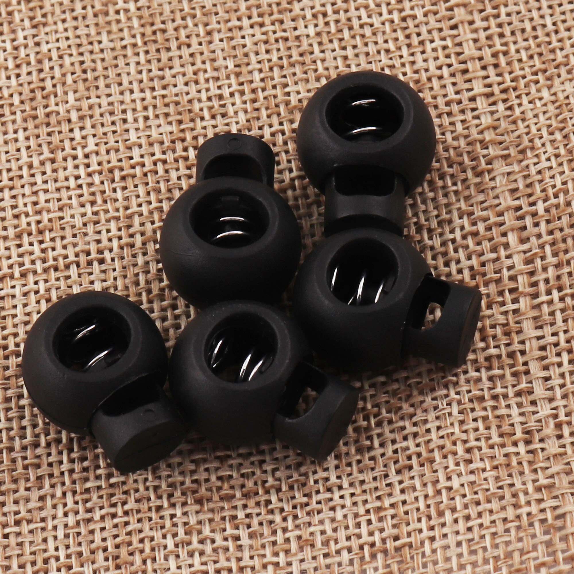 10 PCS White/Black Cord LocksCraft Barrel Toggle Cord Lock | Etsy