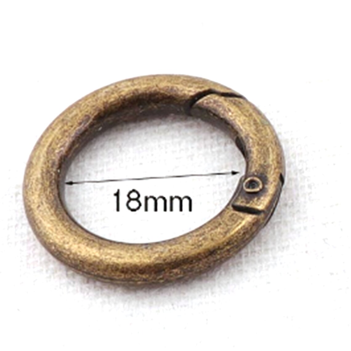 5/8"(18mm),4 Pcs,ancient Bronze Spring Ring Spring Gate Ring With Small ...
