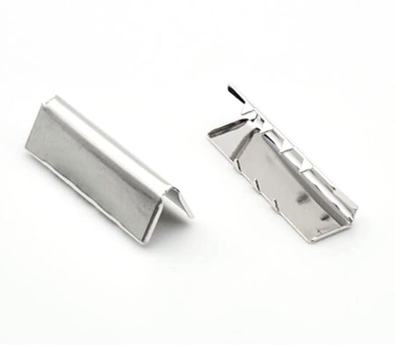 30 Pcs Rose Gold Belt Buckle End Tipsend Tips Metal Webbing | Etsy