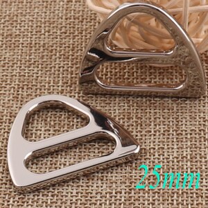 6 Triangle Slide Buckles,strap Fasteners,1" Silver Belt Buckle,adjuster ...