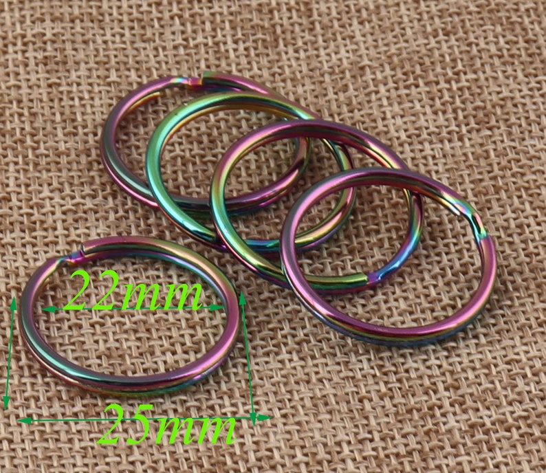 50pcsrainbow Key Ringkeychainkey Ringskey Chainskey - Etsy