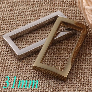 10 Rectangle Rings,32mm Square Rings,silver/gold Plated Rectangular ...