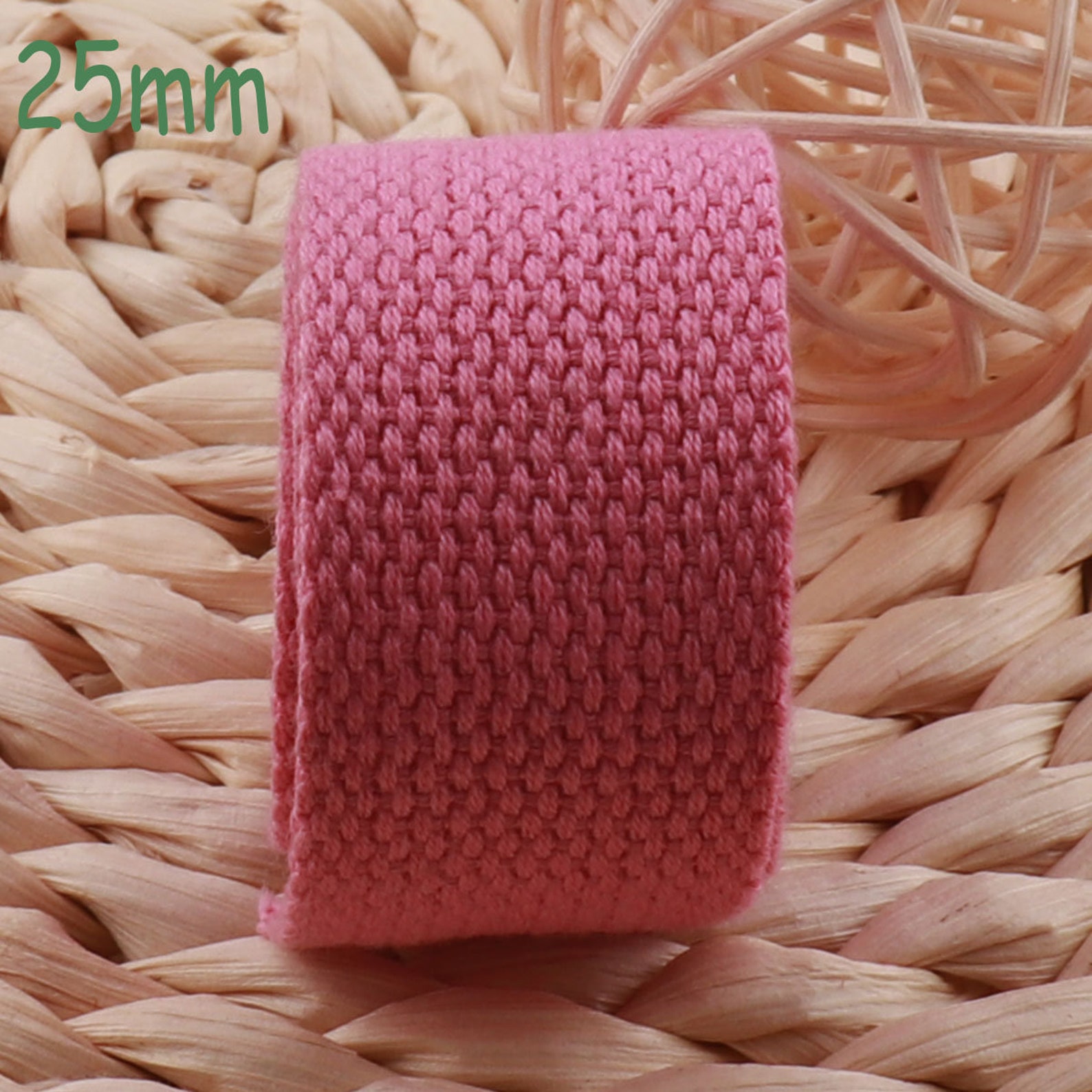 1 Inch Webbingcotton Webbingpink Webbingribbonkey | Etsy