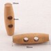 2 INCHES Yellow Large Toggle Buttons Wooden,6 PCS Natural Button DIY ...