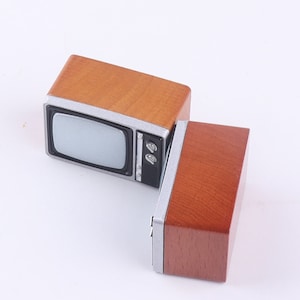 TV Set,toy Tv,wood and Metal 60s Style Retro TV Model,toys Hobbies ...