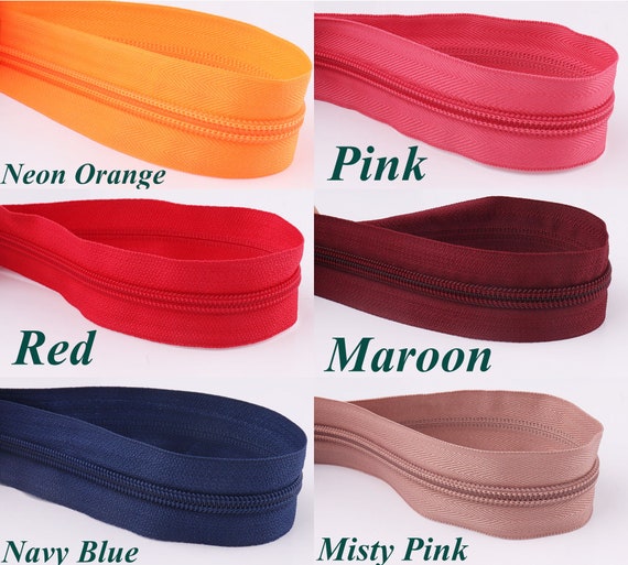 Nylon Coil Zippersnylon Zipper Long Zippers Craft Zip Handbag | Etsy