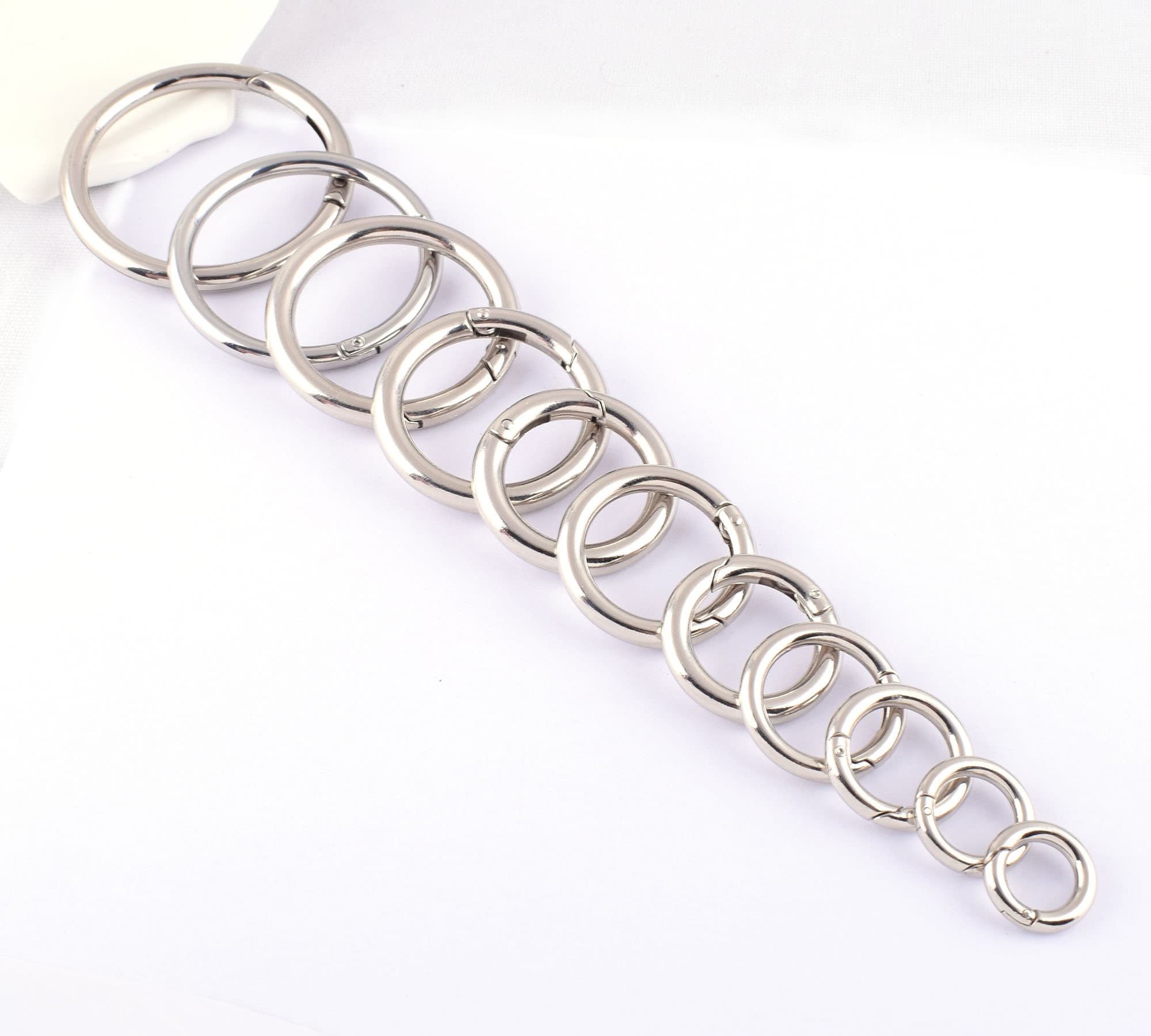 Silver Spring Gate Ring Metal Spring O Rings Clasps Purse O - Etsy