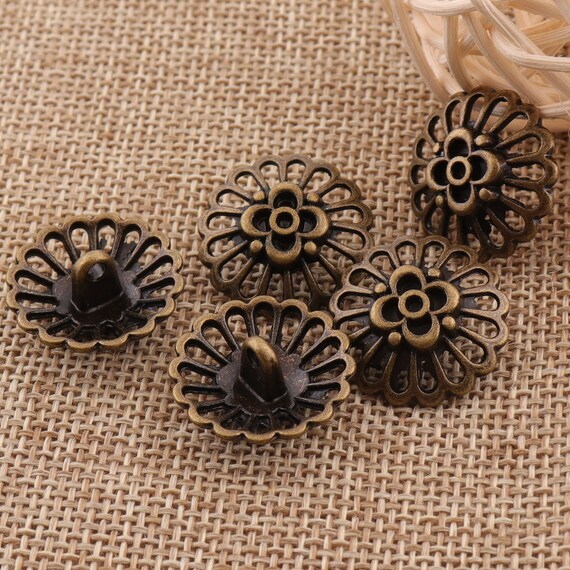 6 bronze costume buttons Closures & Fasteners Sewing & Fiber etna.com.pe