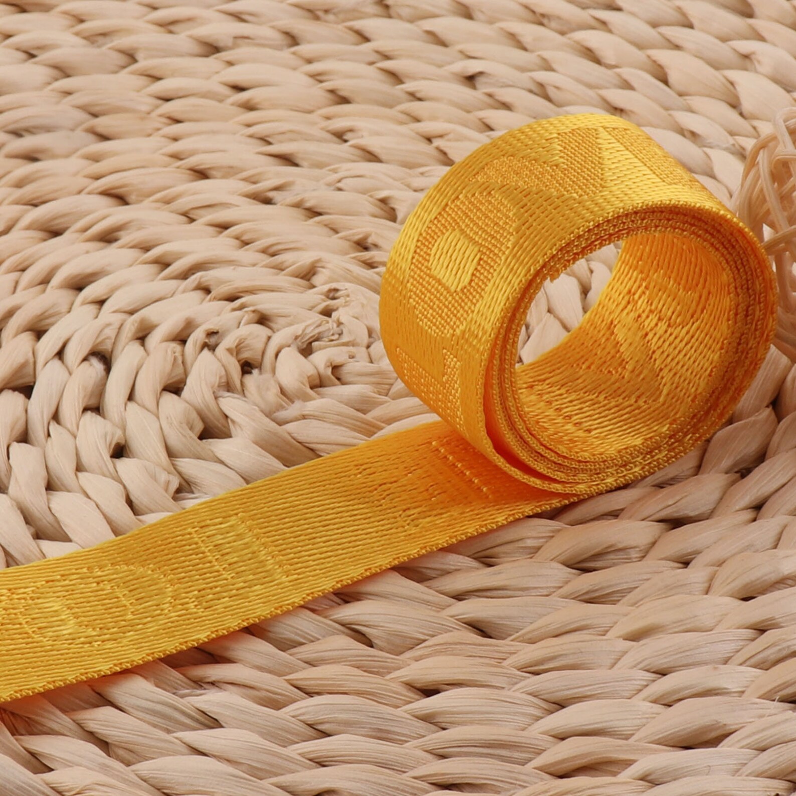 1 Inch Webbingyellow Webbing Smooth Webbing | Etsy