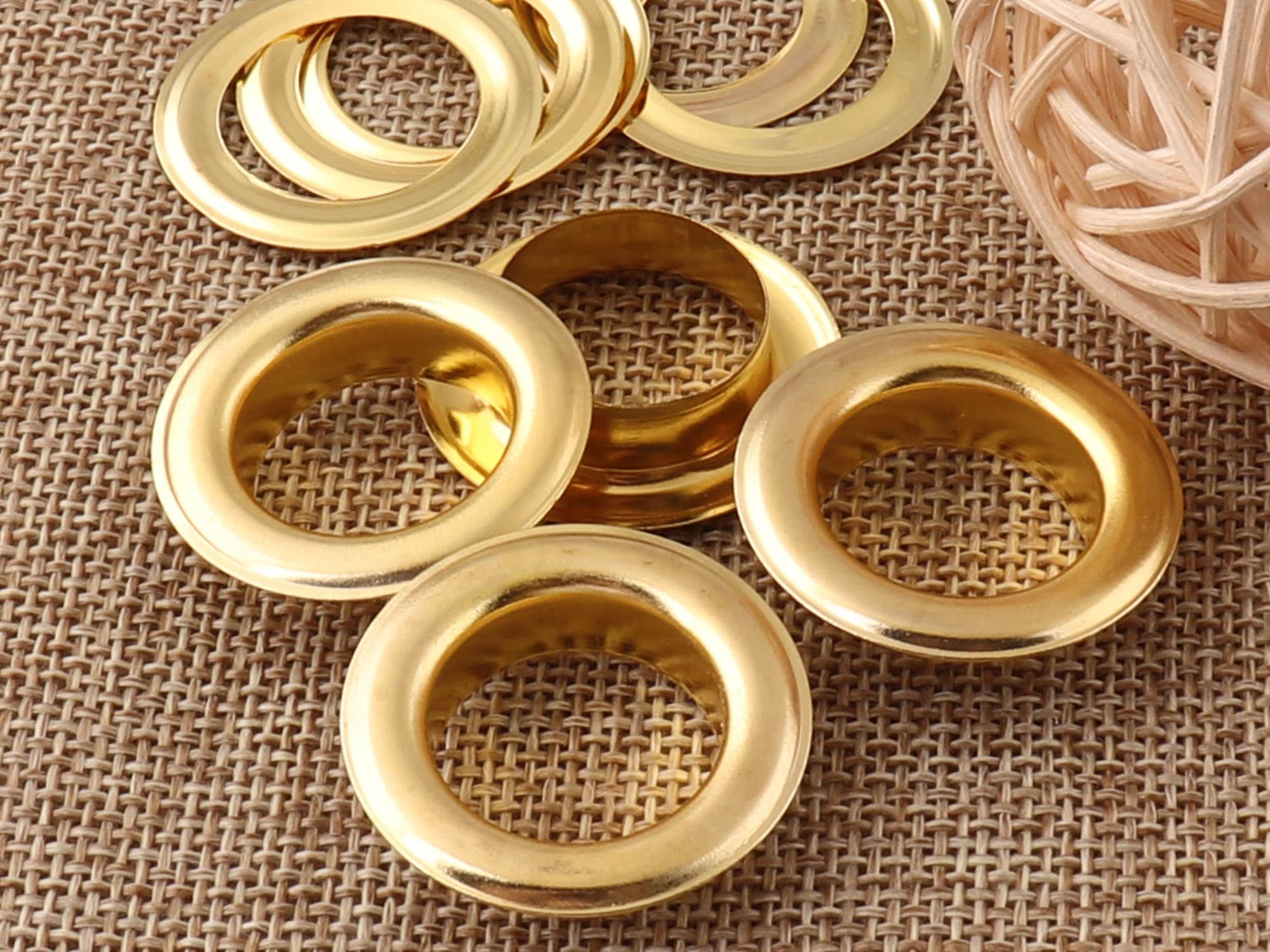 50 PCS Metal Large Gold Eyelets and Grommetseyelets Grommets - Etsy