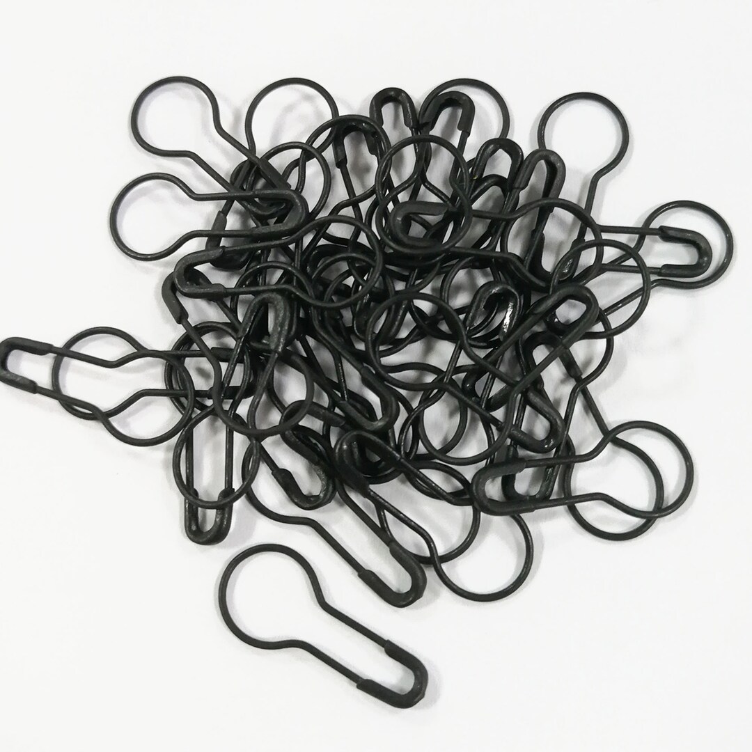 Pear Safety Pins Black,100 Pieces High Quality Safety Pins at Wholesale ...