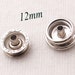 30 Sets Metal Silver Snap Buttons,12mm Snap Fastener Leather Rapid ...