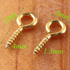 100-200 Screws,4mm Gold Screws,bag Screws,loop Screws,plain Screws ...