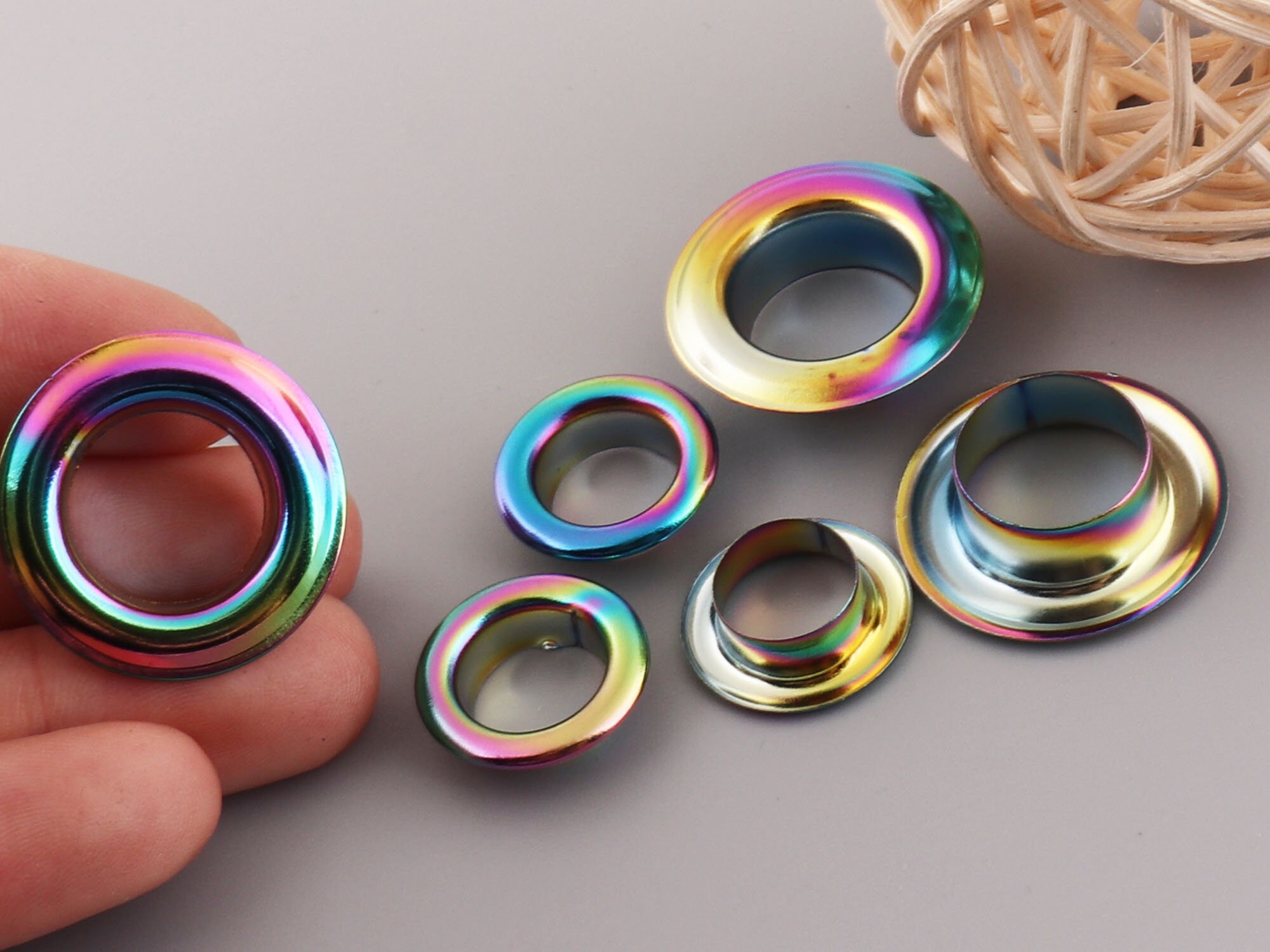 40 PCS Rainbow Eyelets and GrommetsMetal Eyelets Grommets | Etsy