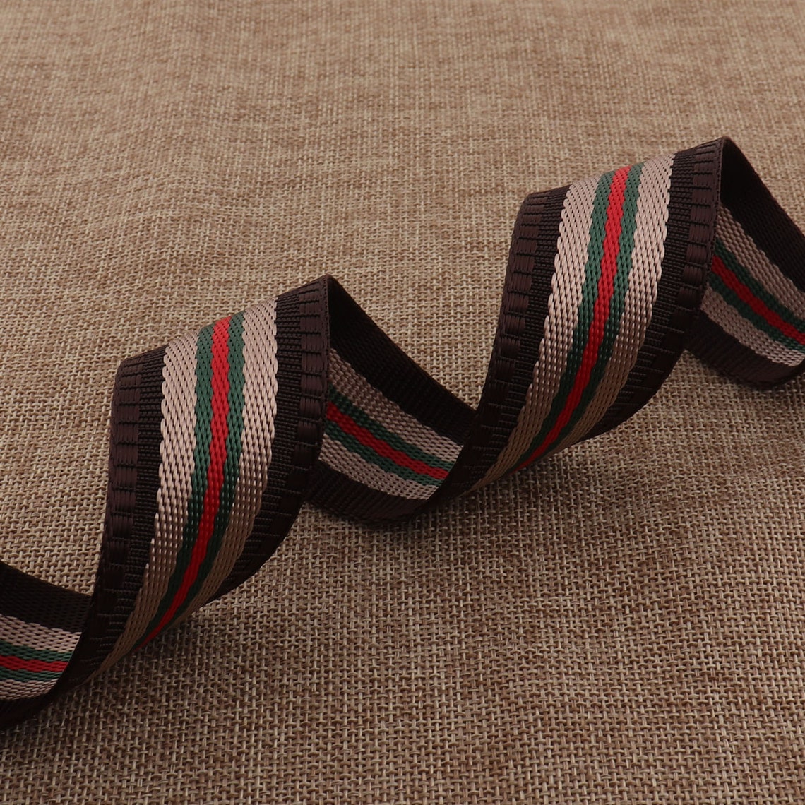 Brown Striped Webbing1.5 Soft Smooth Webbingwebbing - Etsy