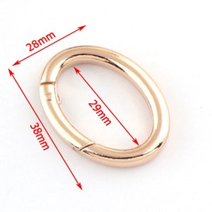 Oval Spring Rings,54mm/50mm/38mm/29mm Light Gold Spring Ring Spring ...