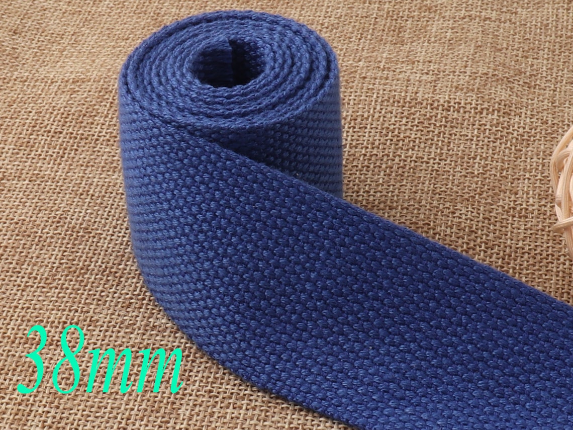 32mm/38mm Royal BlueCotton Webbing BeltKeychain Polyester | Etsy