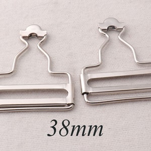 8 PCS Silver Dungaree Buckles Dungaree Clips Fasteners Buckle,1.5"(38mm ...