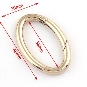 Oval Spring Rings,54mm/50mm/38mm/29mm Light Gold Spring Ring Spring ...