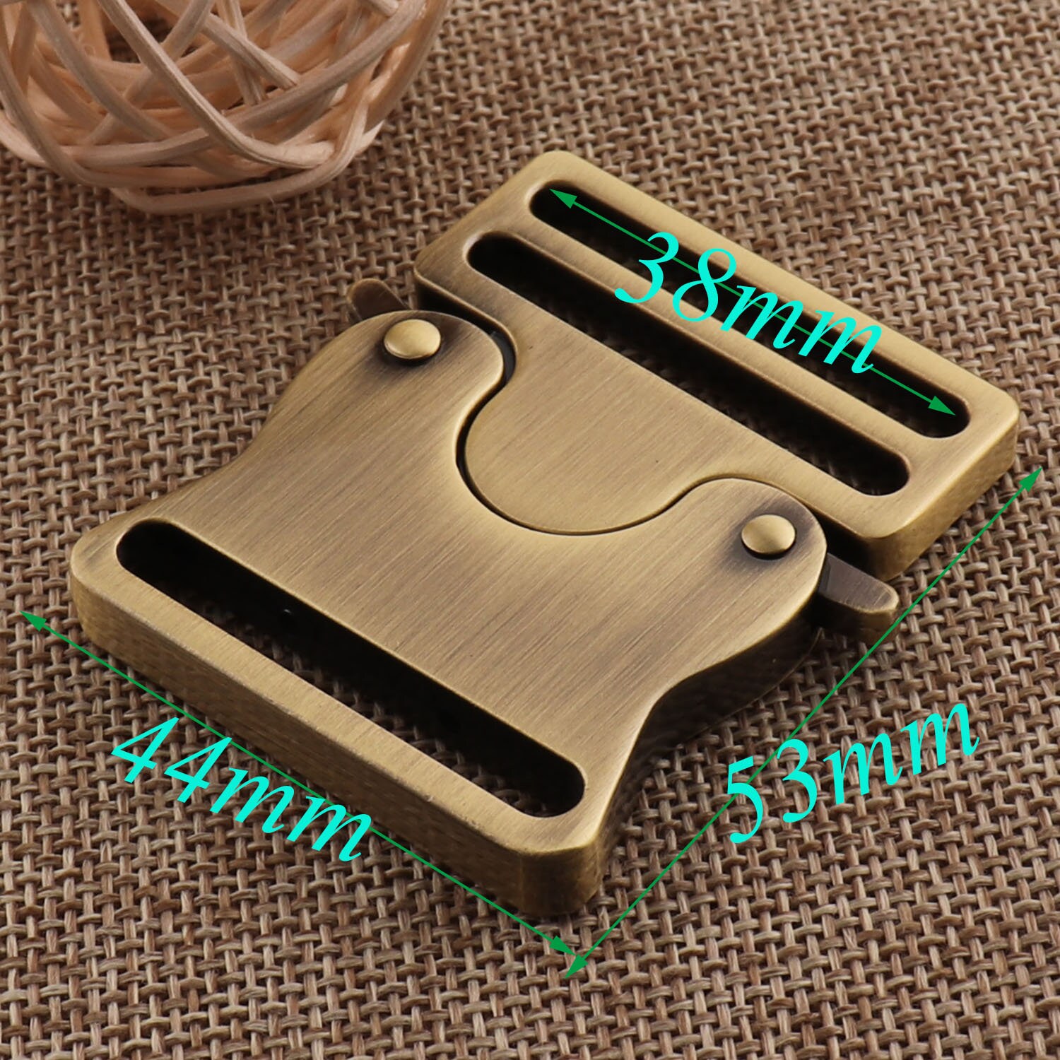 1.5"(38mm)side Release Buckle,bronze Metal Release BUCKLE Clutch ...