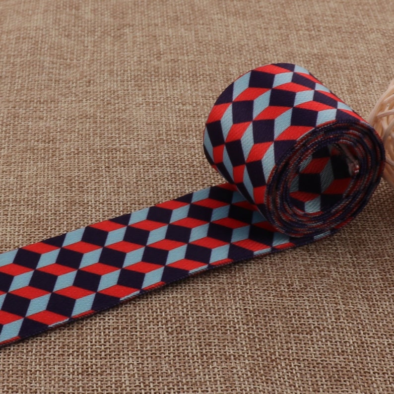 Geometric Pattern Webbingcolorful Webbing 1.538mmsoft - Etsy