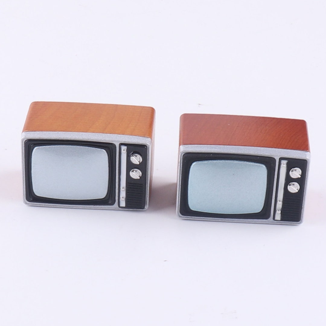 TV Set,toy Tv,wood and Metal 60s Style Retro TV Model,toys Hobbies ...