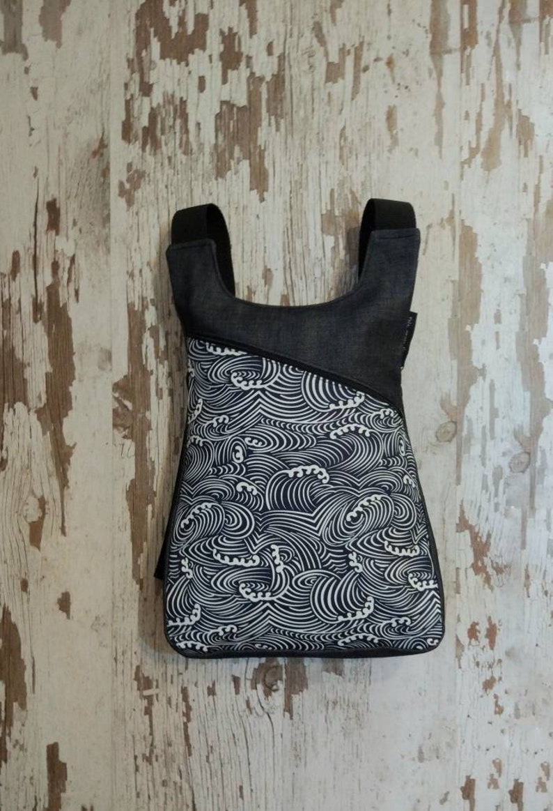 Fabric Backpack, Anti-theft Backpack, Wave Backpack, Blue Backpack ...