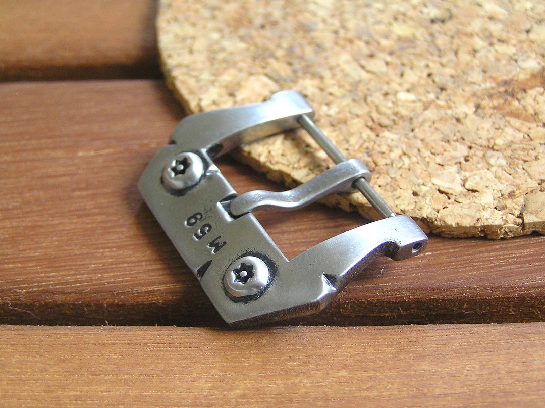 22mm Titanium Watch Buckle. Handmade Watch Buckle. Vintage Style ...