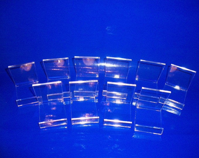 10 Pack of Acrylic Display Supports Phones Rocks Fossils Minerals Small ...