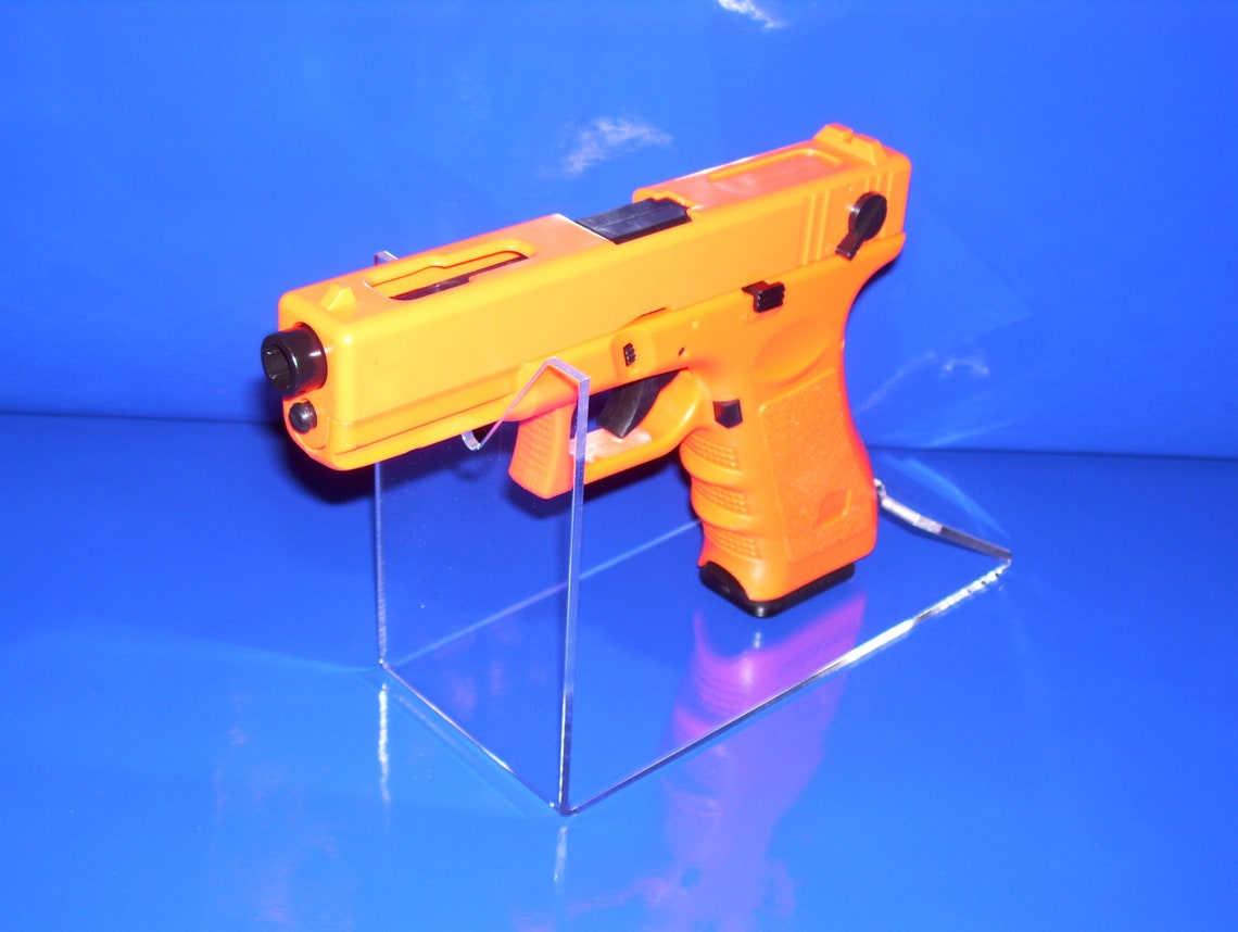 Clear Acrylic Pistol Display Stand Support - Etsy