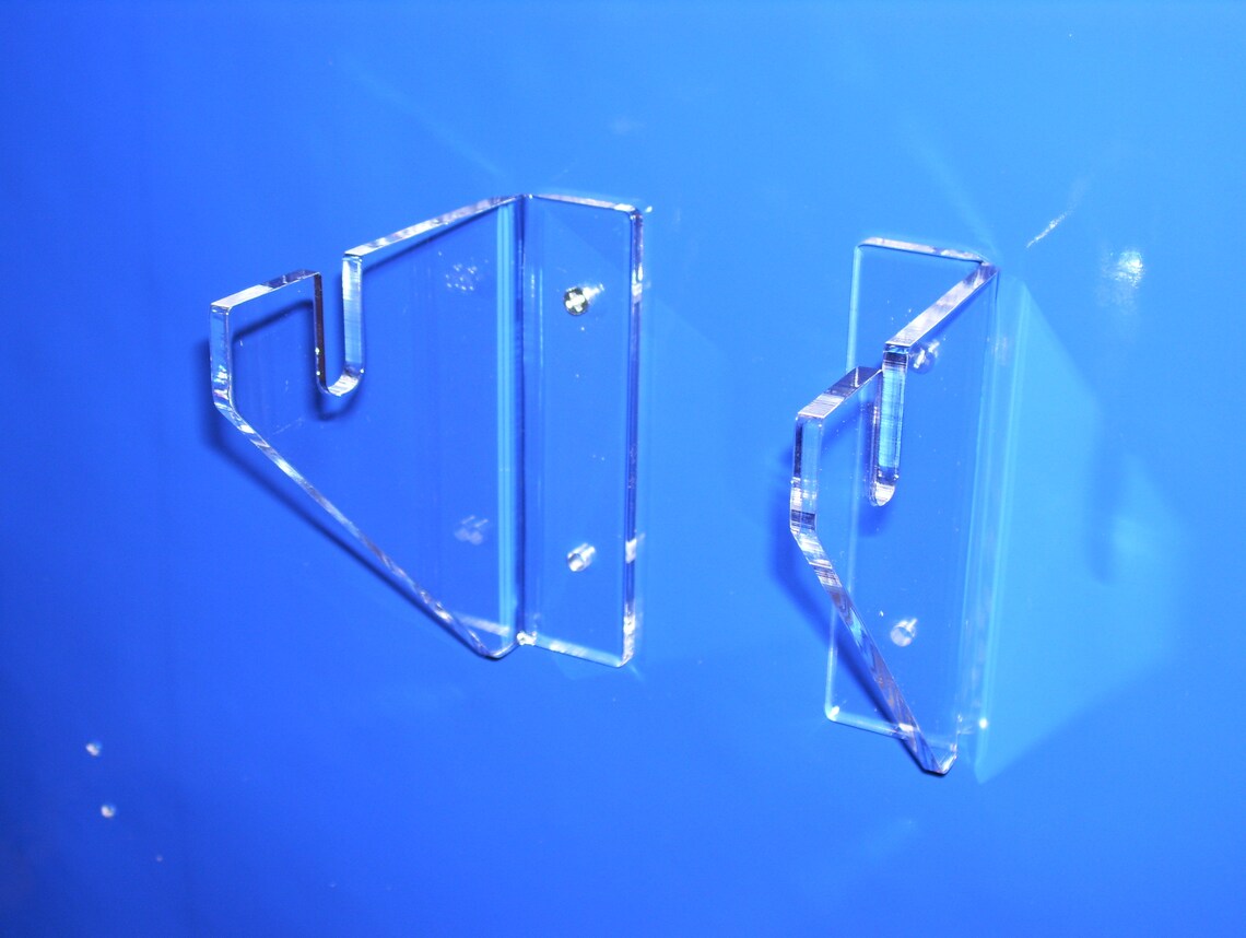Pair of Clear Acrylic Sword Wall Mounts - Etsy