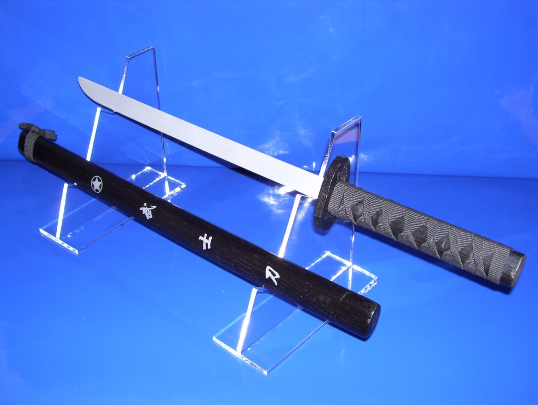 Acrylic Free Standing Sword / Bayonet Counter Top Display Stand Support ...