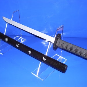 Acrylic Free Standing Sword / Bayonet Counter Top Display Stand Support ...