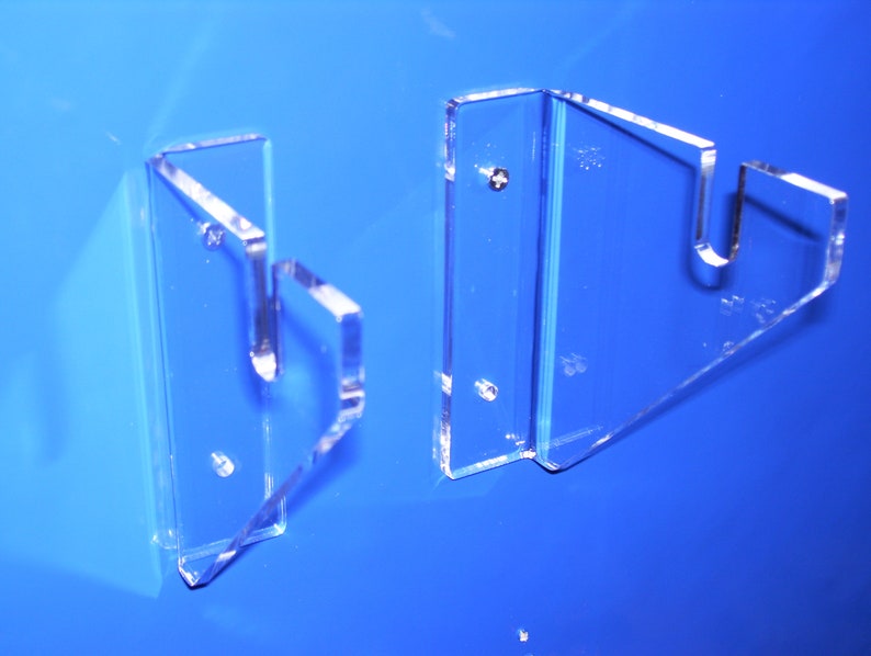 Pair of Clear Acrylic Sword Wall Mounts - Etsy