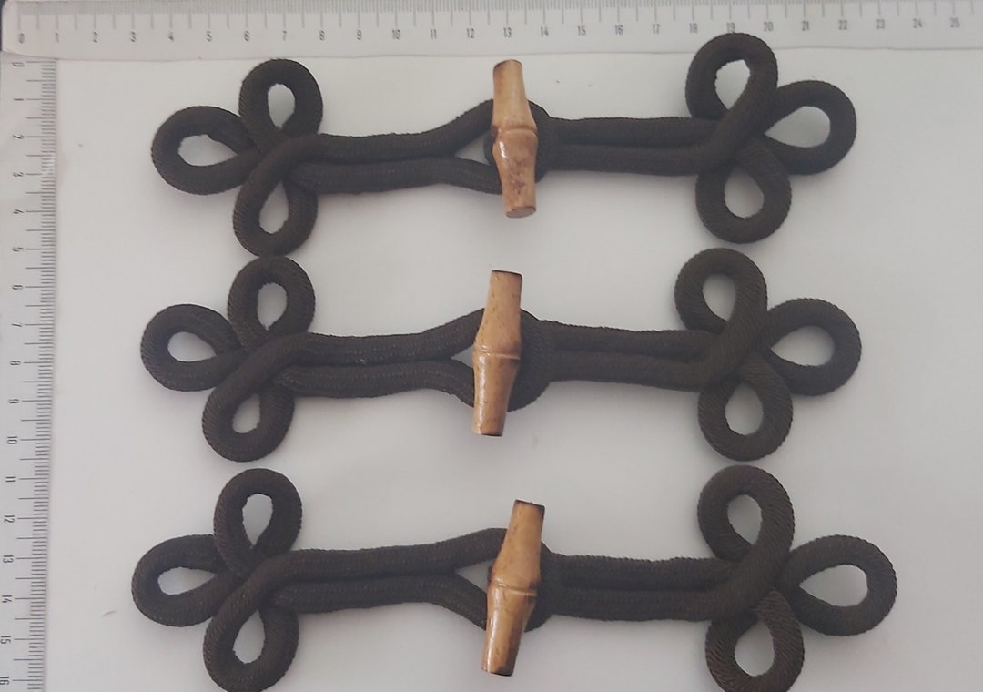 3 Trimming Frogs With Bamboo Details - Etsy UK