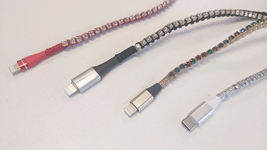 CRYSTAL-CABLE Charging Cable Fashion News Christmas 2023 - Etsy