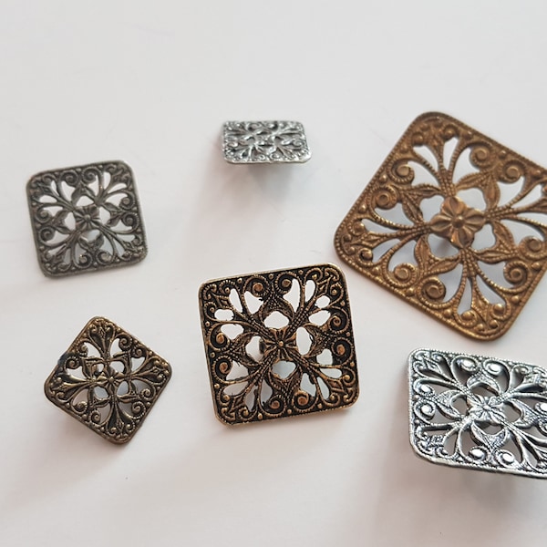 Square Buttons - Etsy