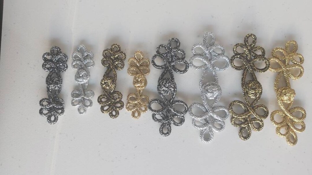 Toggles in Gold Silver Metallic Trimmings Toggle Buttons Toggle ...