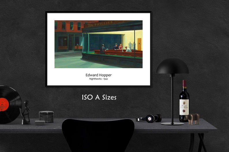 Nighthawks by Edward Hopper Printable Vintage Art Digital - Etsy