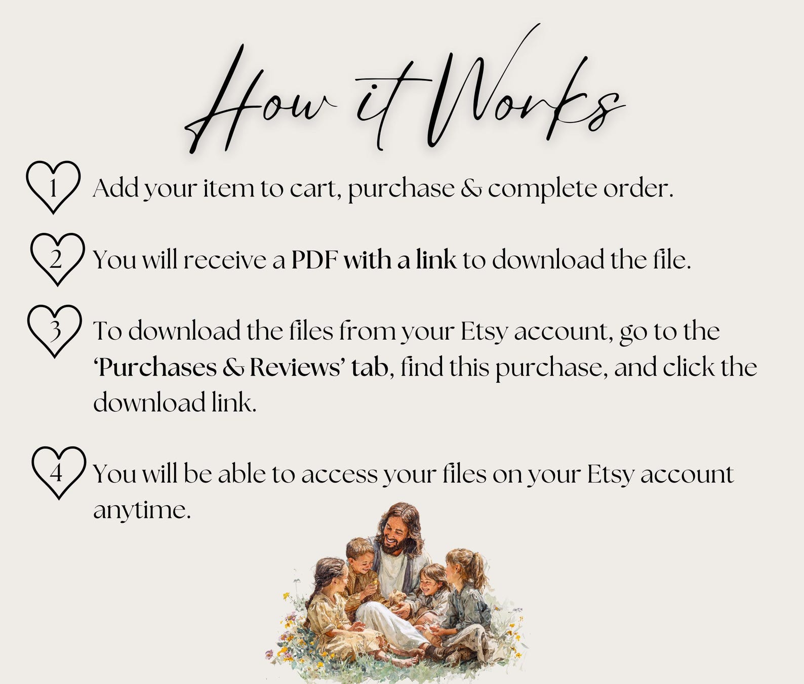 Beatitudes Printable for Kids, Bible Verse Summary (instant Download ...